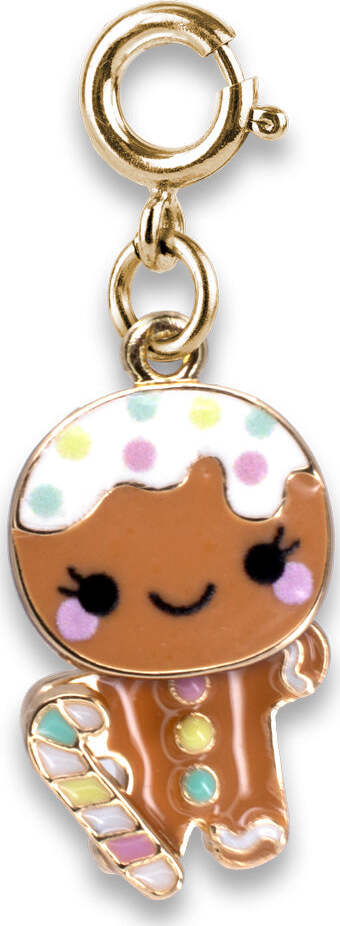Gold Swivel Gingerbread Man Charm – Hopscotch Toys & Games
